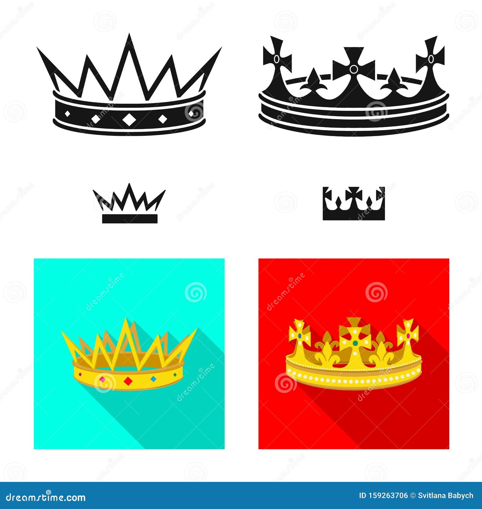 Isolated Object of Medieval and Nobility Logo. Set of Medieval and ...