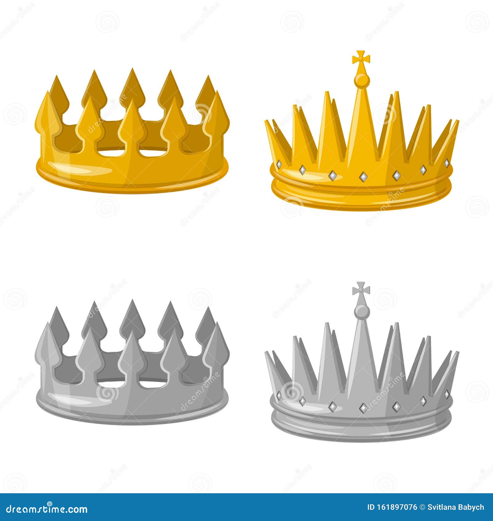 Isolated Object of Medieval and Nobility Sign. Set of Medieval and ...