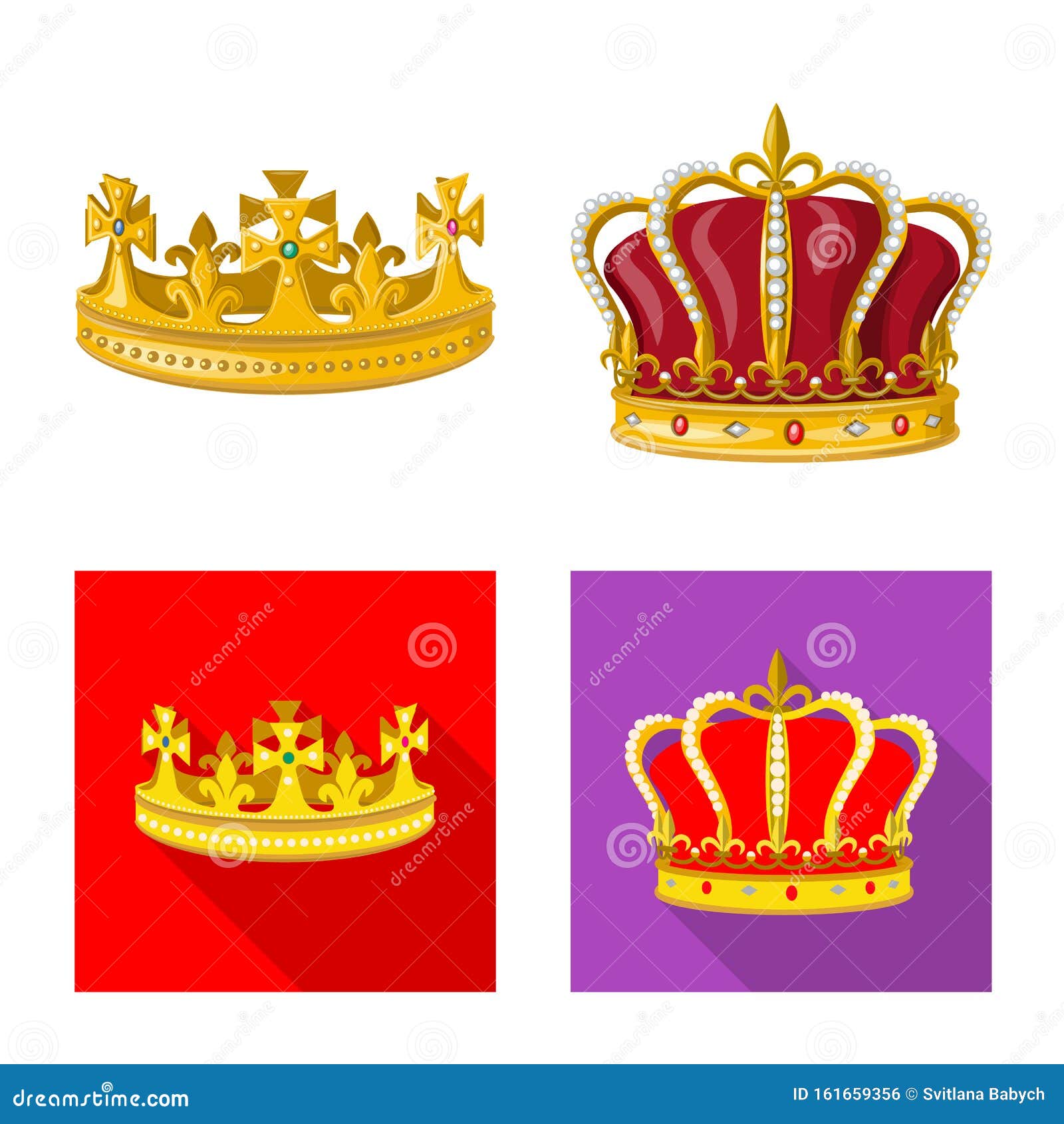 Isolated Object of Medieval and Nobility Symbol. Set of Medieval and ...