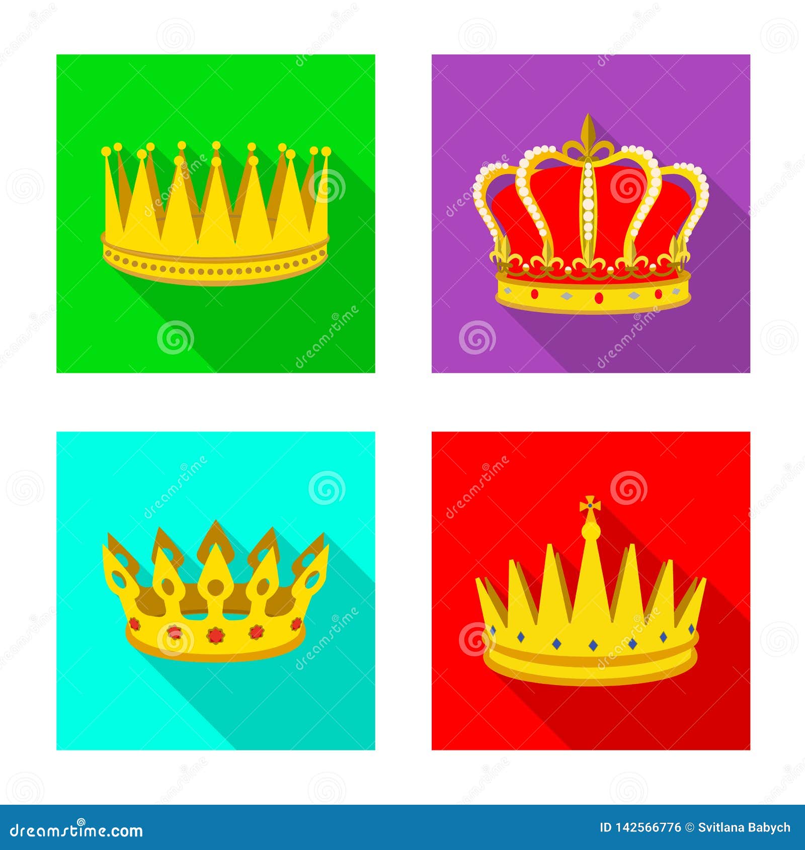 Vector Illustration of Medieval and Nobility Icon. Collection of ...