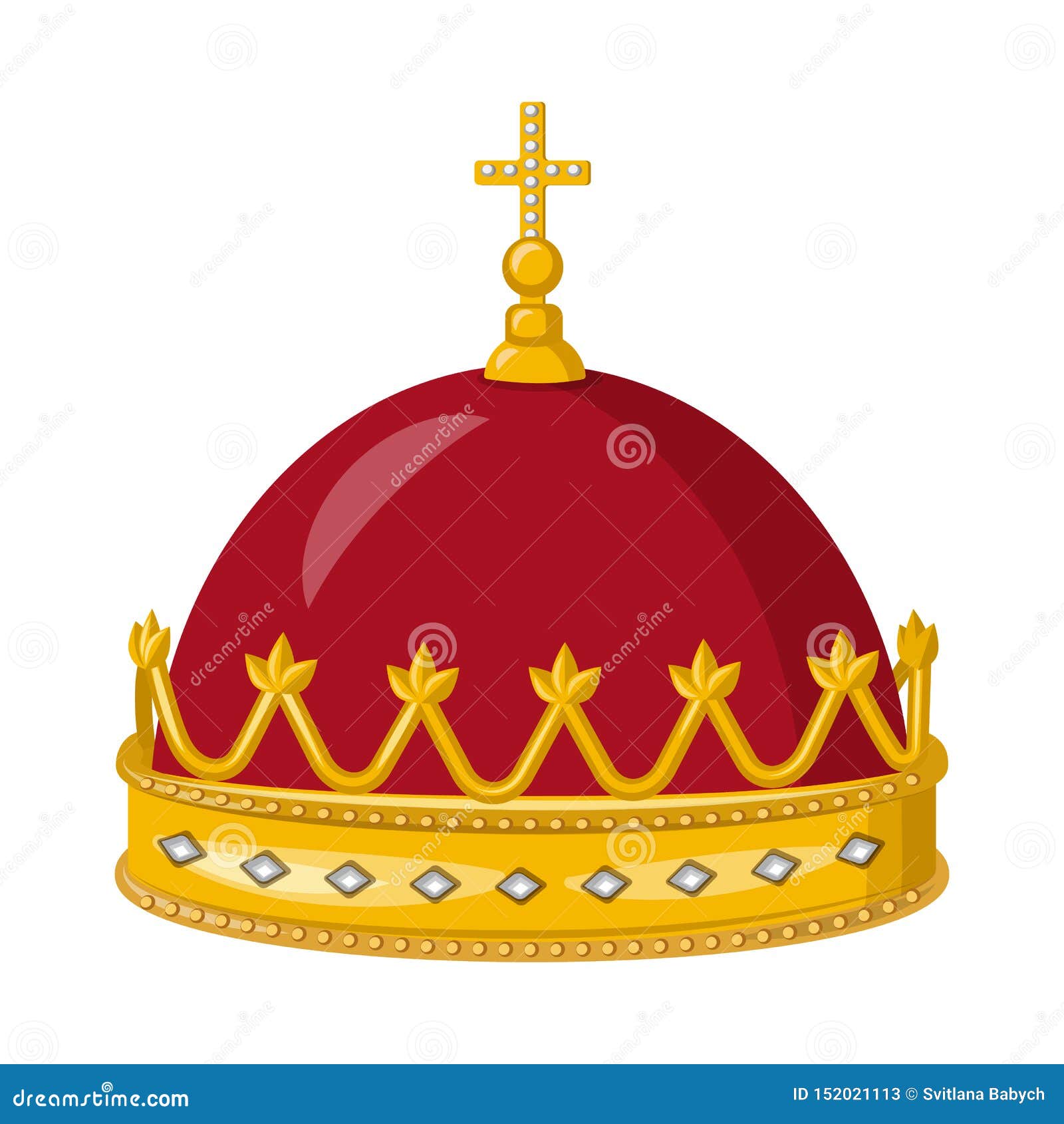 Isolated Object of Monarchy and Gold Logo. Set of Monarchy and Heraldic ...