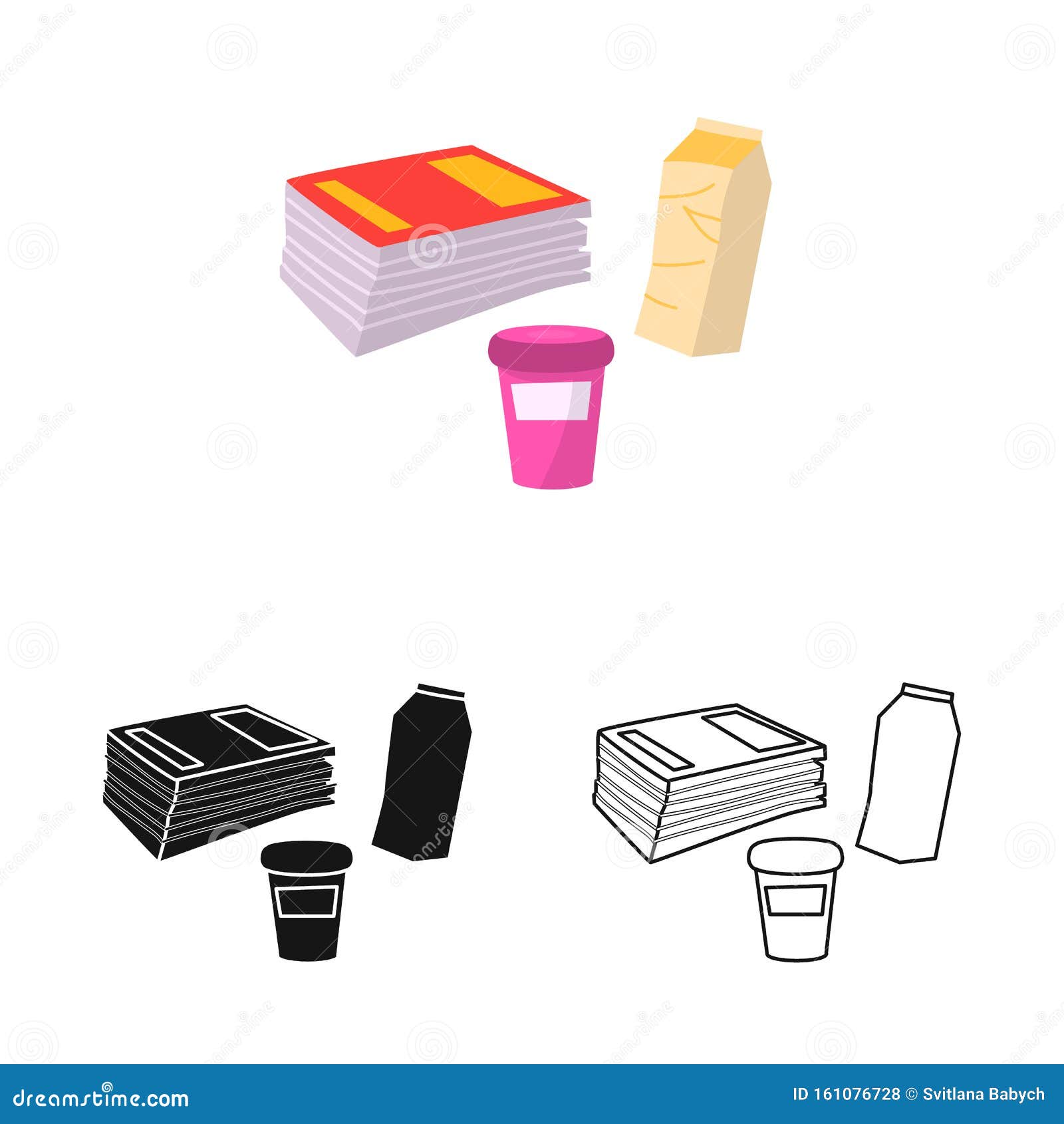 Isolated Object of Paper and Processing Symbol. Graphic of Paper and ...