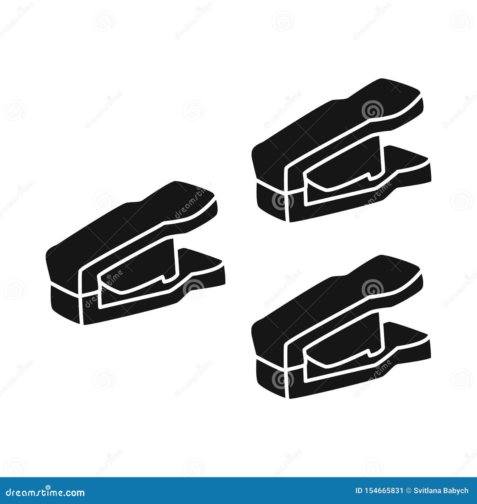 Isolated Object of Peg and Clothespeg Symbol. Set of Peg and Laundry ...