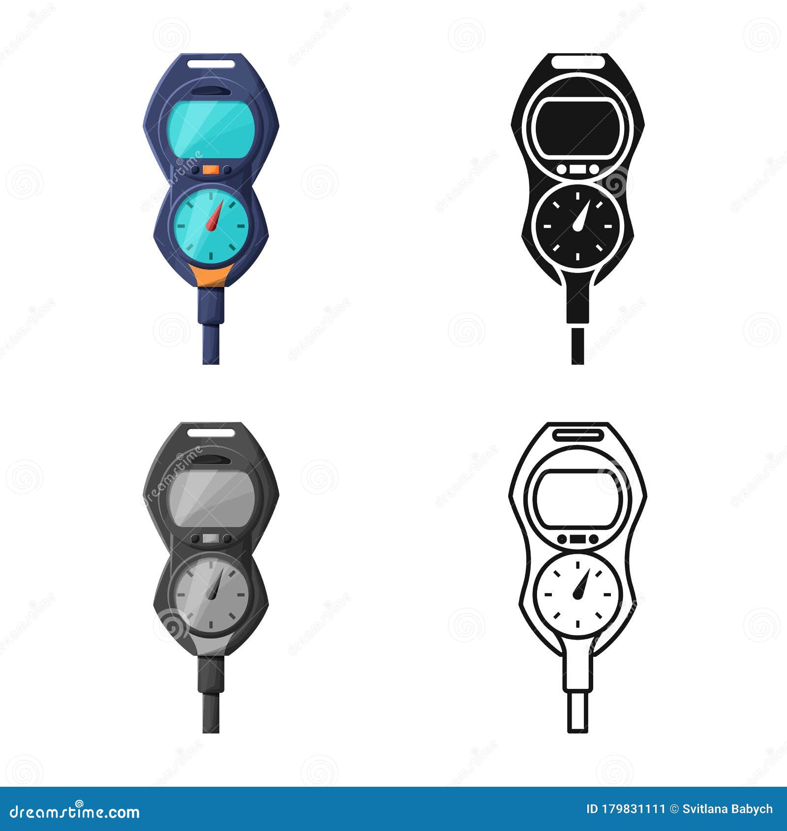 Isolated Object of Pressure and Regulator Icon. Graphic of Pressure and ...