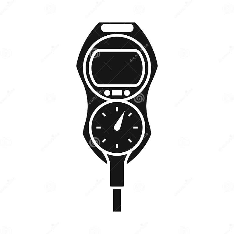 Isolated Object of Pressure and Regulator Icon. Graphic of Pressure and ...