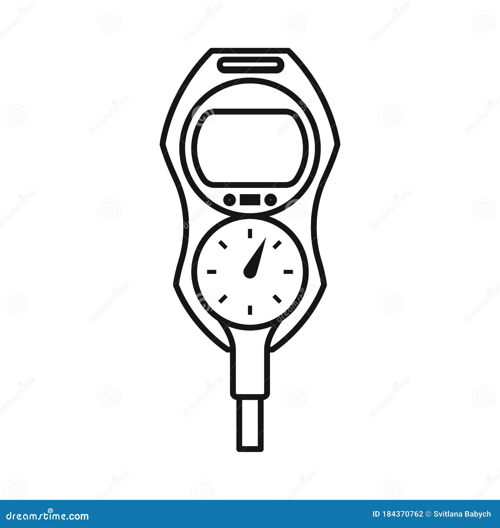 Isolated Object of Pressure and Regulator Sign. Graphic of Pressure and ...