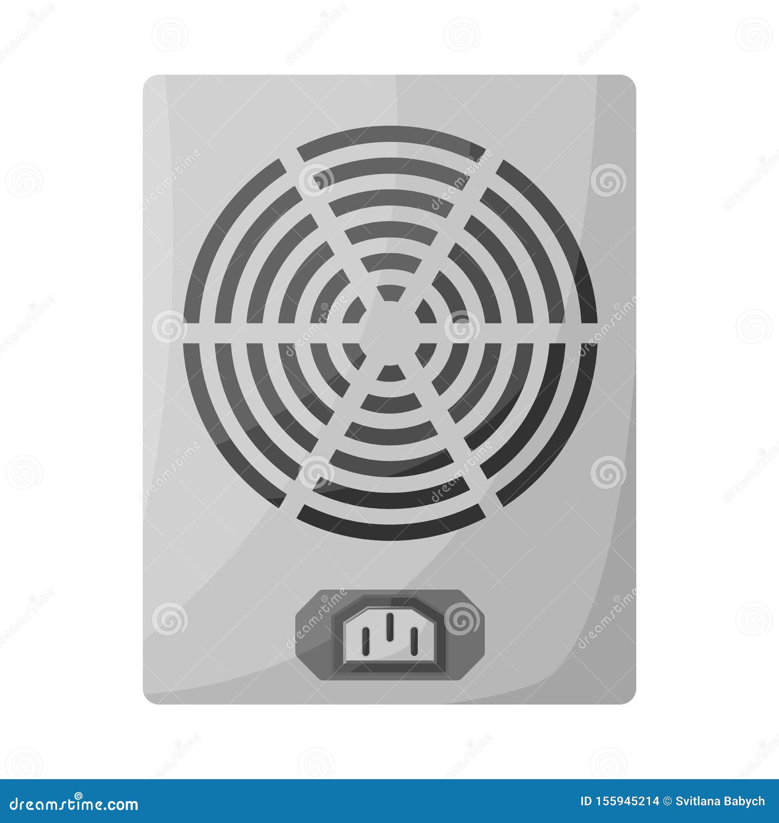 Isolated Object of Psu and Unit Icon. Collection of Psu and Box Stock ...