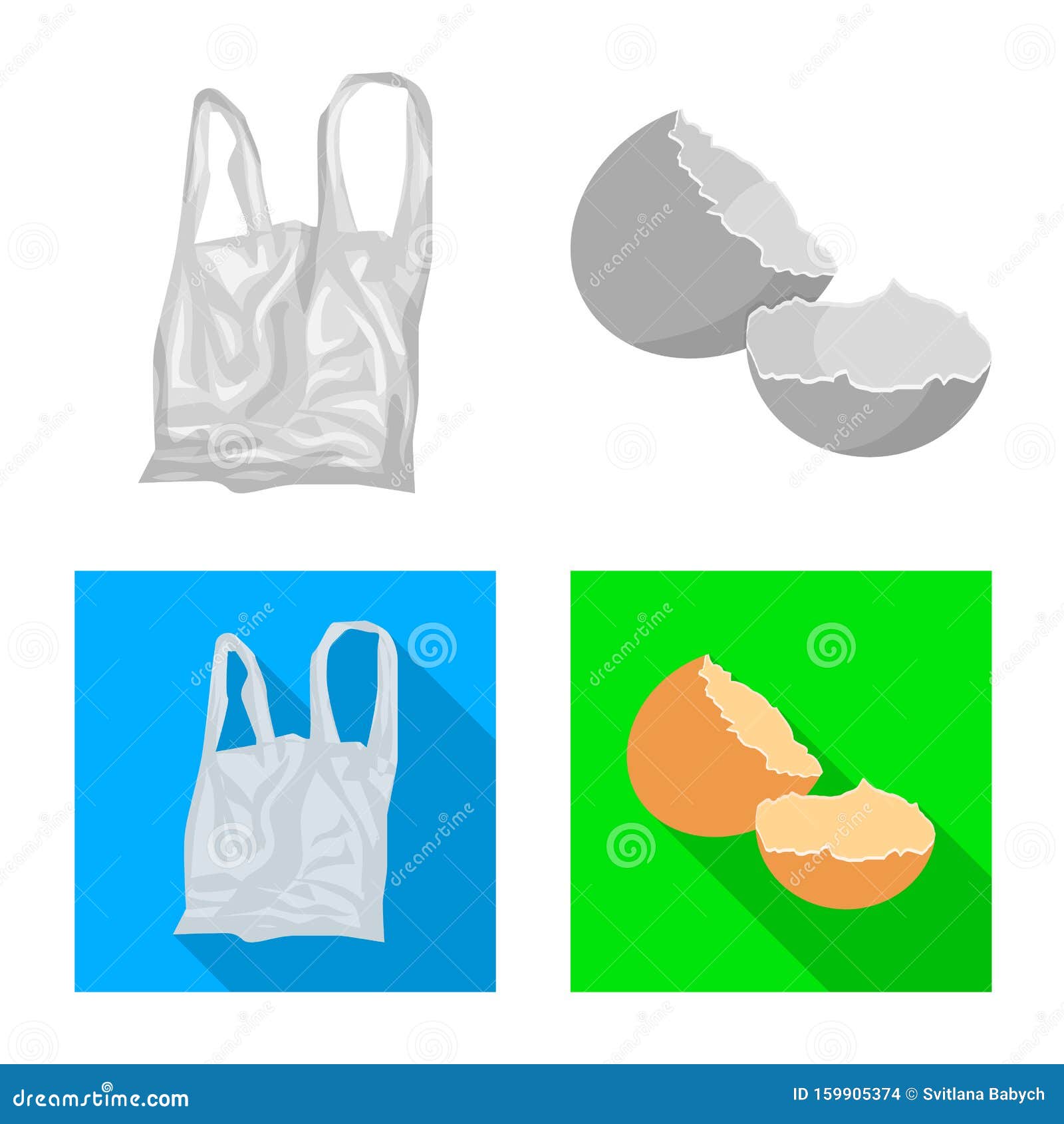 Isolated Object of Refuse and Junk Symbol. Collection of Refuse and ...