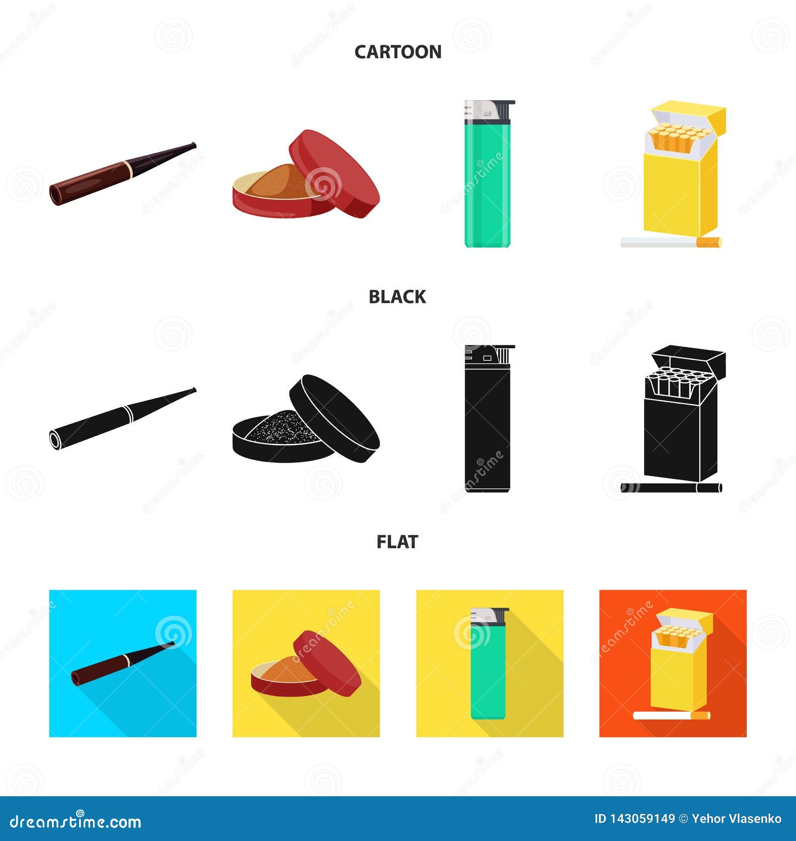 Isolated Object of Refuse and Stop Sign. Set of Refuse and Habit Stock ...