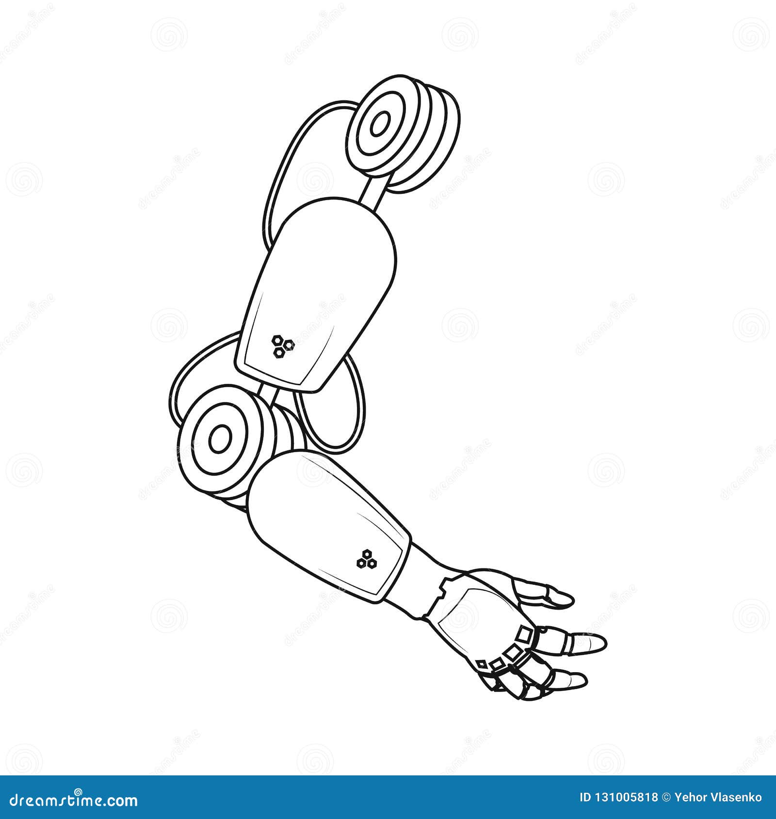 Isolated Object Of Robot And Factory Icon Set Of Robot And Space Stock