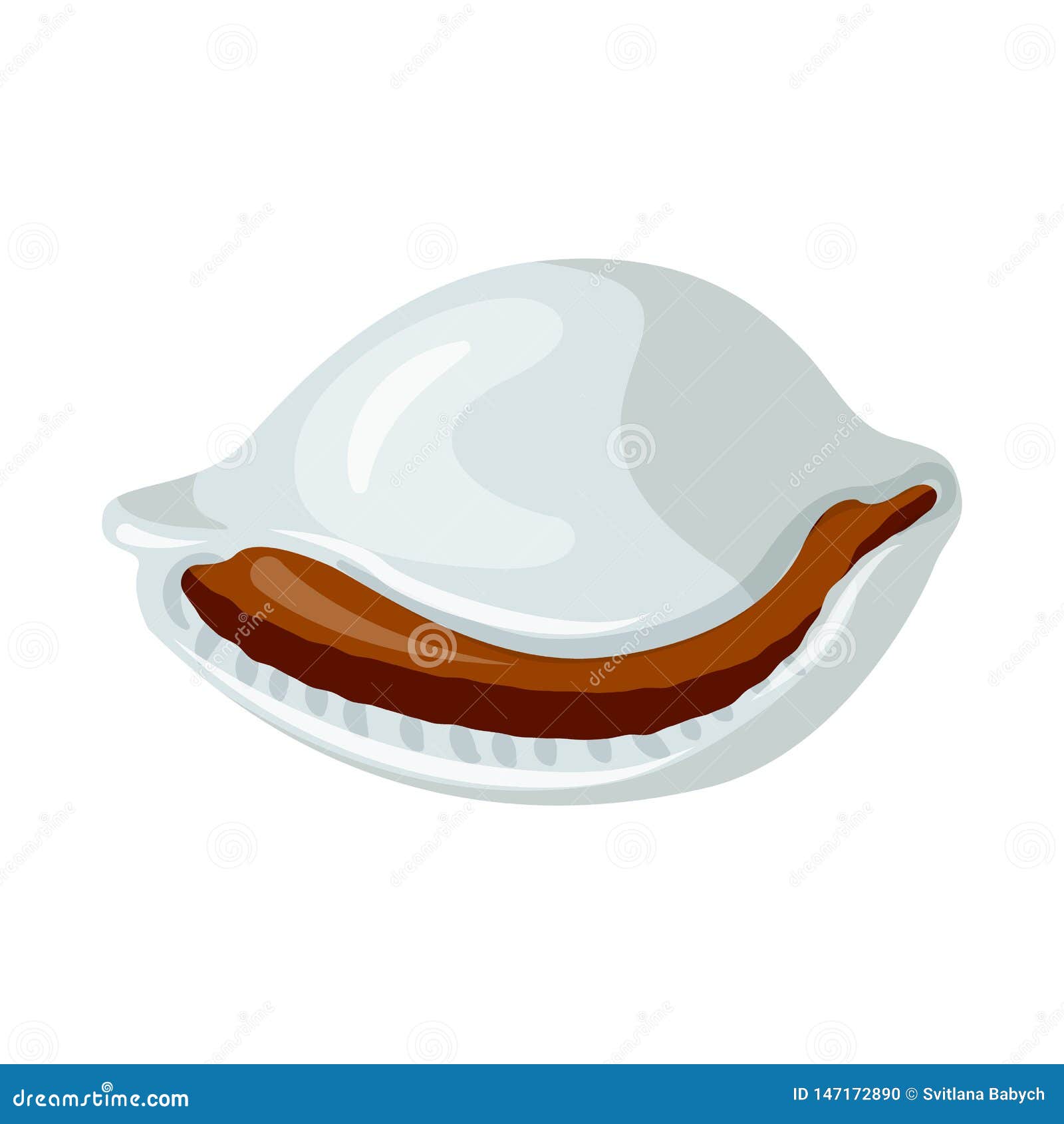 Isolated Object of Seashell and Mollusk Logo. Collection of Seashell ...
