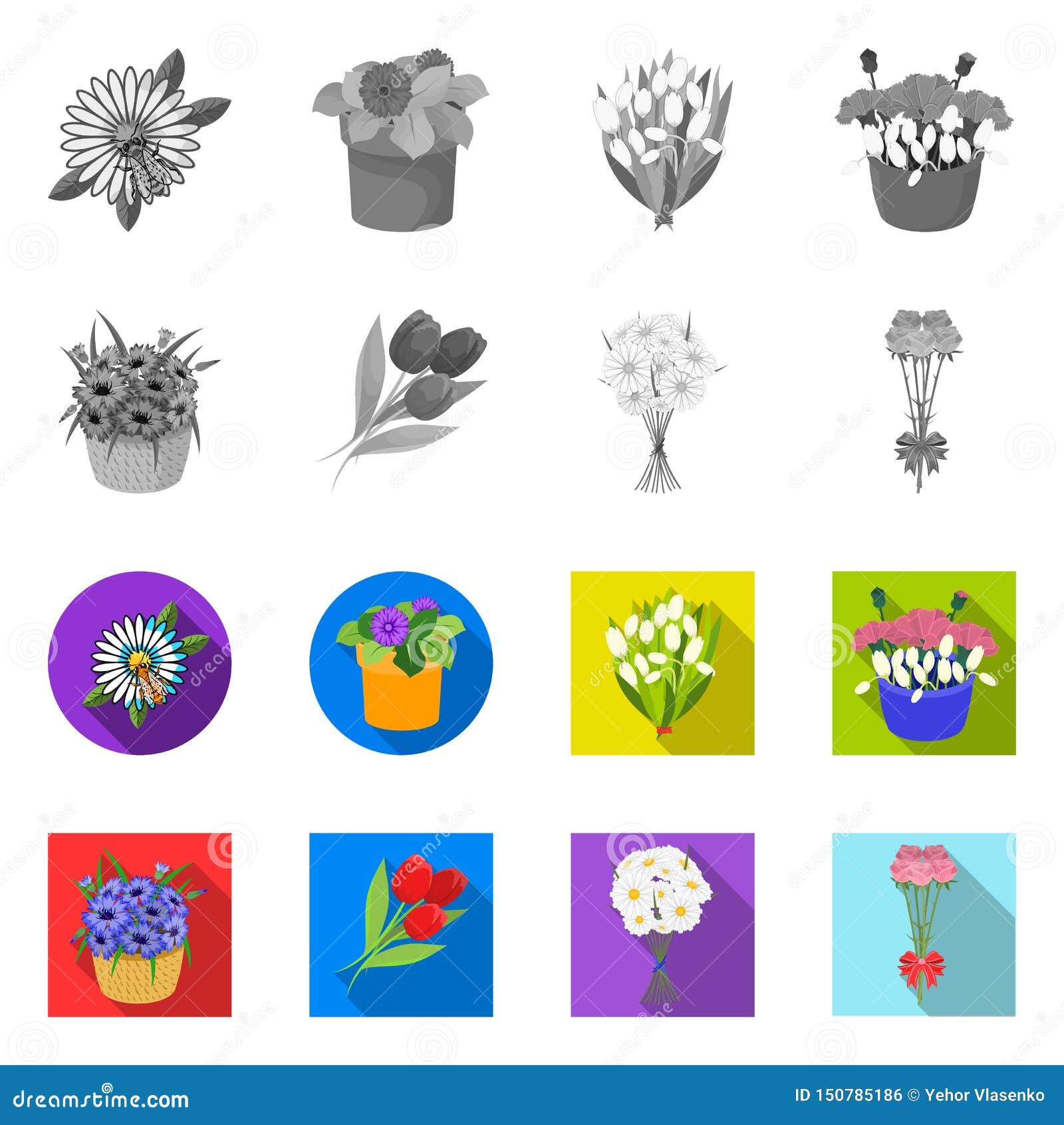 Isolated Object of Spring and Wreath Symbol. Collection of Spring and ...