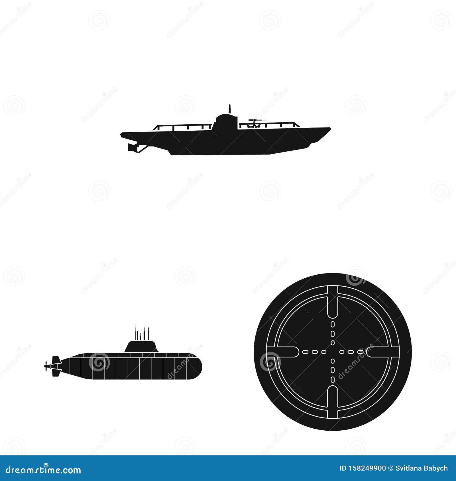 Vector Illustration of Technology and Fleet Symbol. Collection of ...