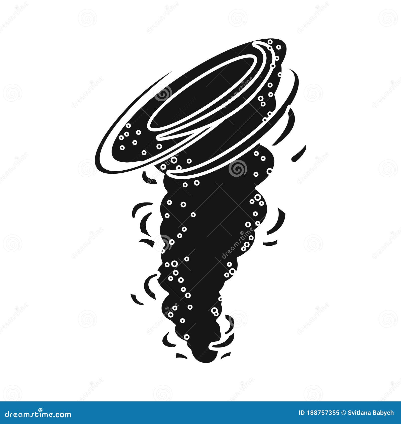 Isolated Object of Tornado and Wind Sign. Web Element of Tornado and ...
