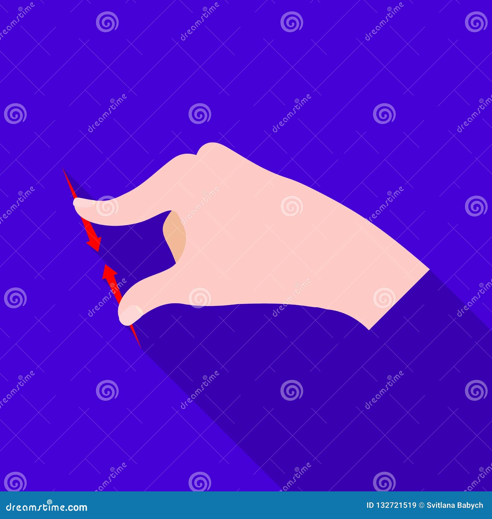 Isolated Object of Touchscreen and Hand Logo. Set of Touchscreen and ...