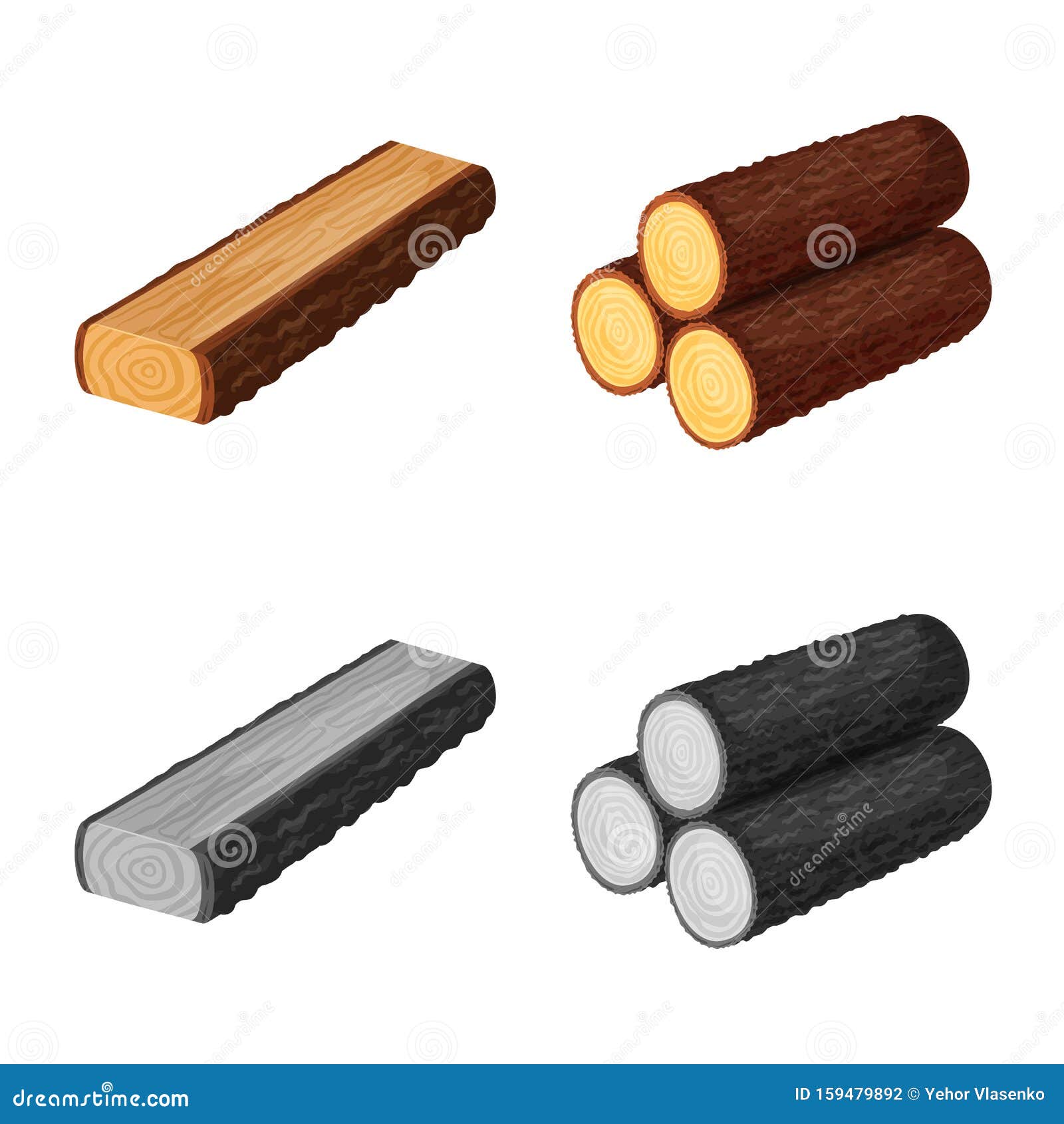 Isolated Object Of Tree And Raw Logo Collection Of Tree And