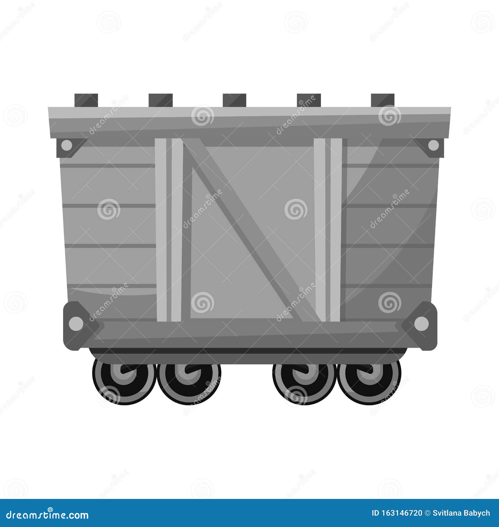 Isolated Object of Wagon and Container Logo. Web Element of Wagon and ...