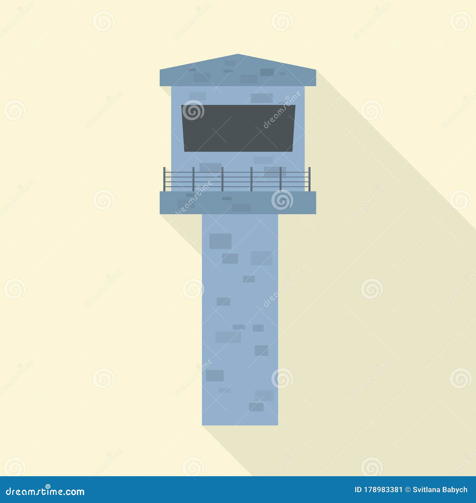 Isolated Object of Watchtower and Tower Logo. Web Element of Watchtower ...