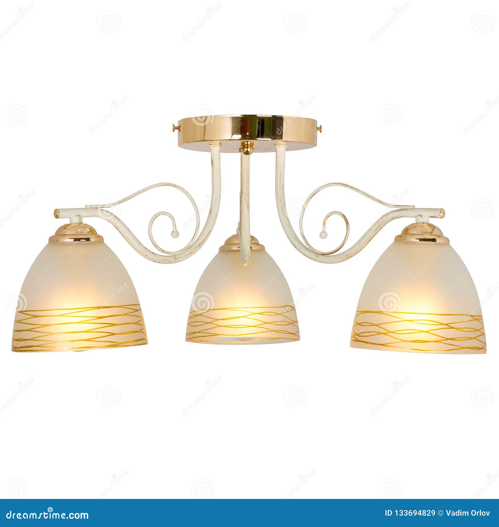Three-lamp ceiling light stock image. Image of threelamp - 133694829