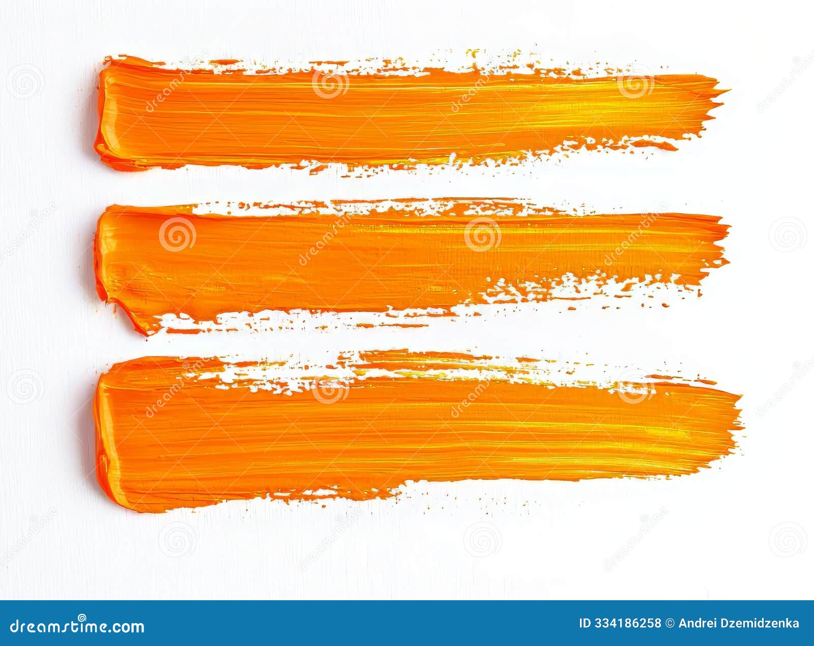 Isolated Ochre Yellow Brush Strokes Stock Photo - Image of yellow ...