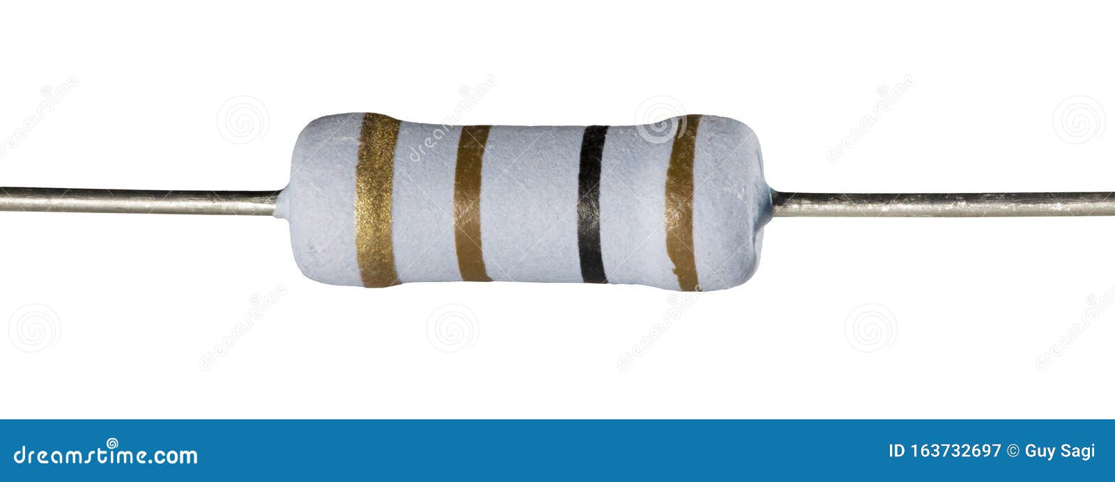 Isolated 100 ohm resistor stock image. Image of isolated - 163732697