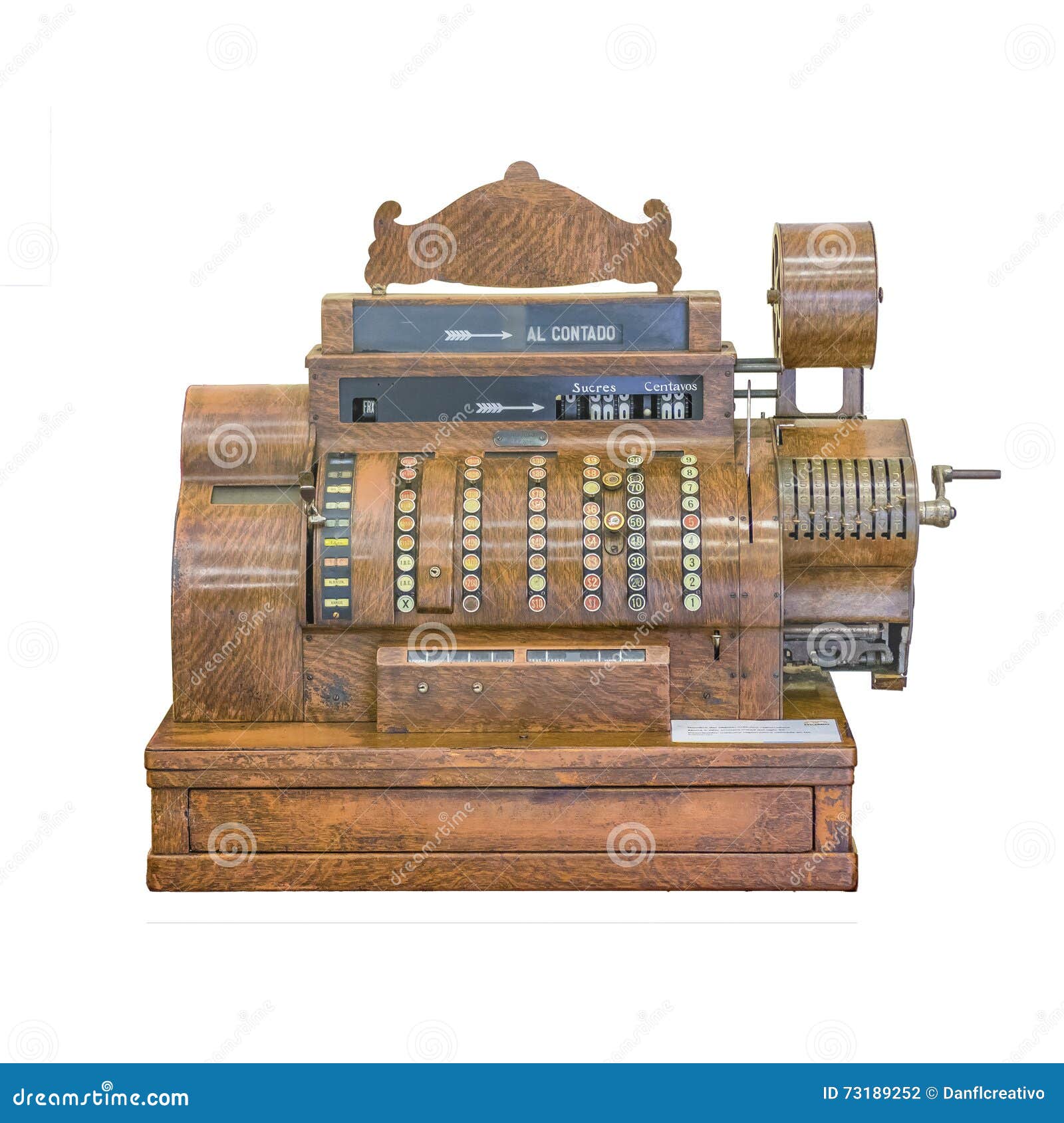 Isolated Old Account Machine Stock Photo - Image of business, obsolete ...