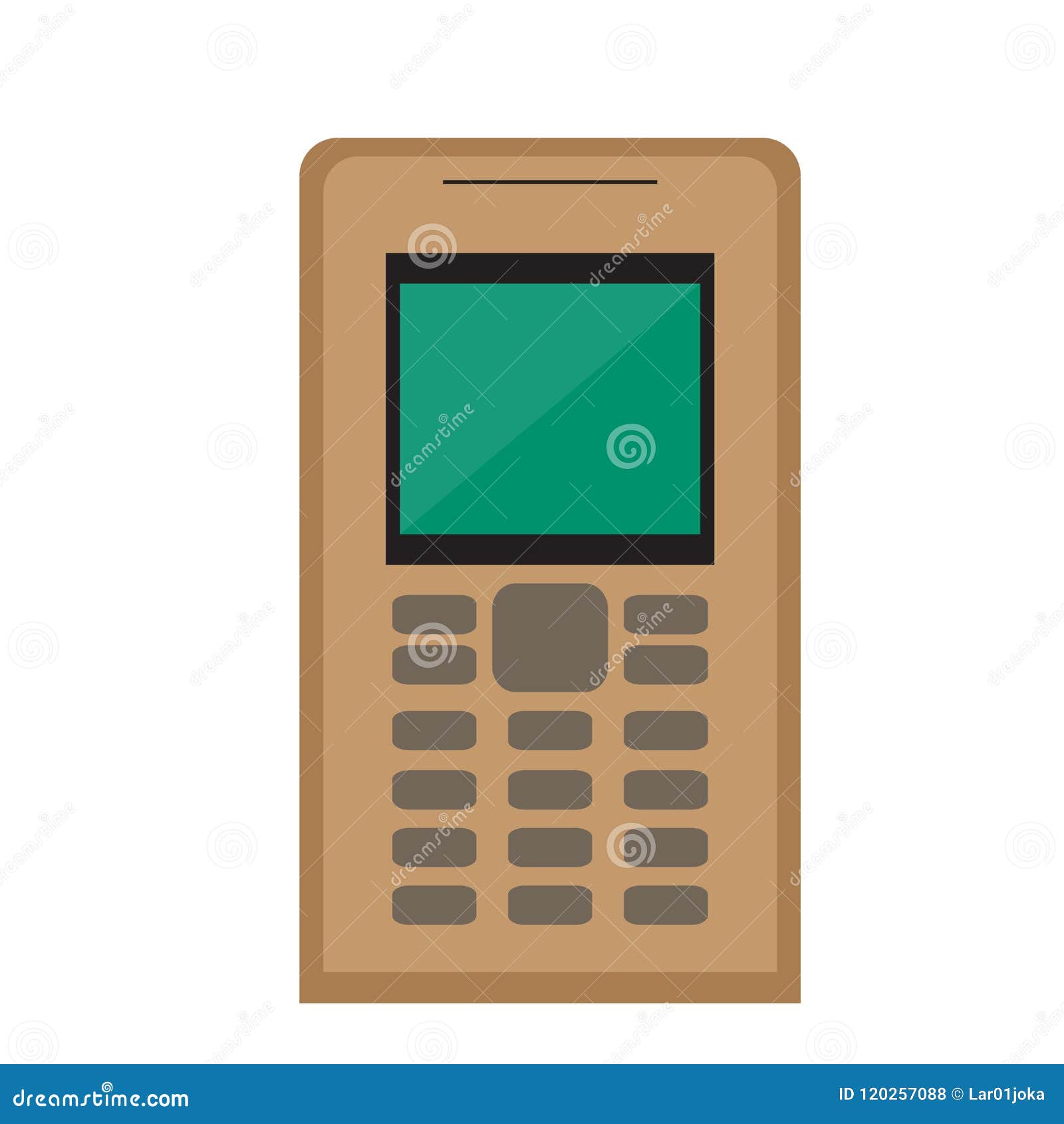 Isolated Old Cellphone Icon Stock Vector - Illustration of clipart ...
