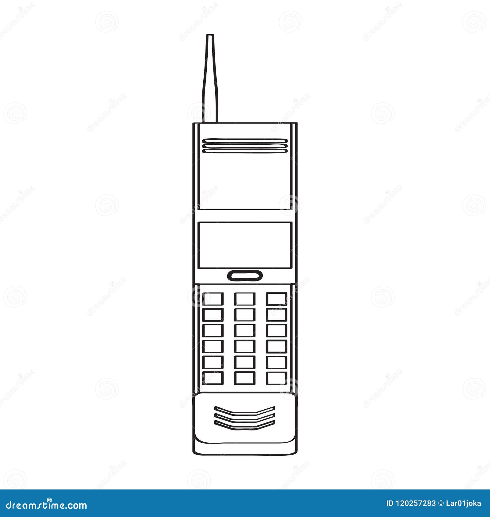 Isolated Old Cellphone Icon Stock Vector - Illustration of call ...