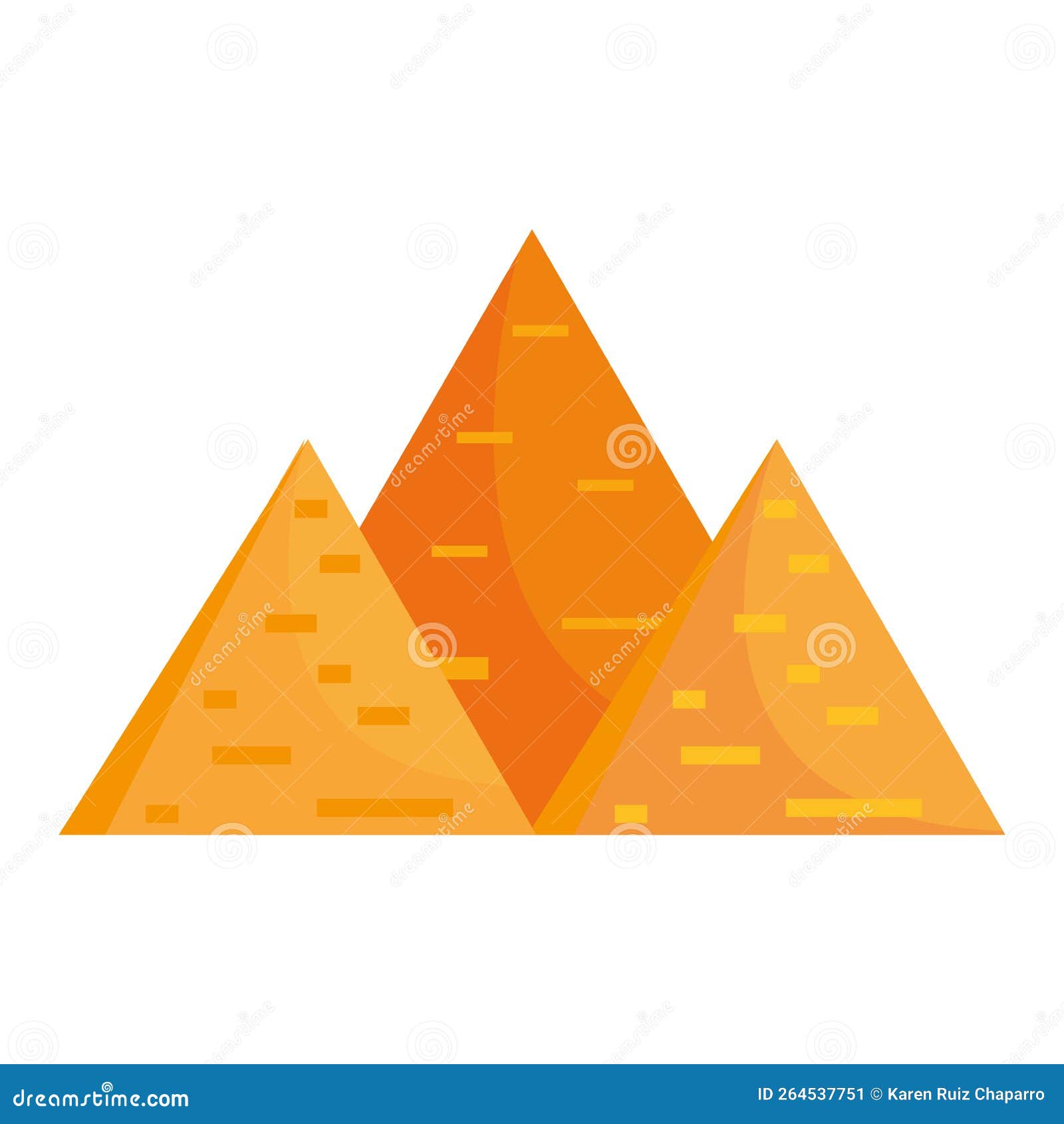 Isolated Old Egyptian Pyramids Icon Vector Stock Vector - Illustration ...