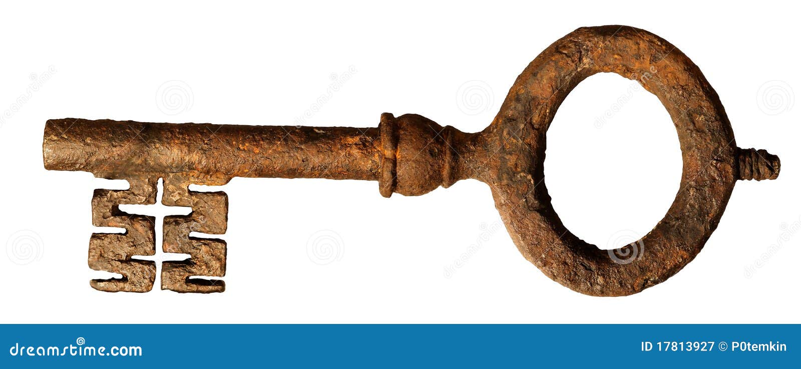 Isolated Old Key stock image. Image of weathered, object - 17813927