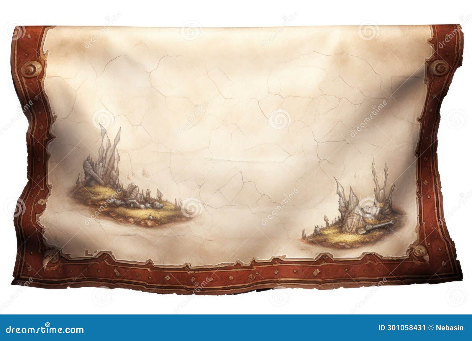 Isolated Old Paper Texture on a Clean White Surface, a Visual Journey ...