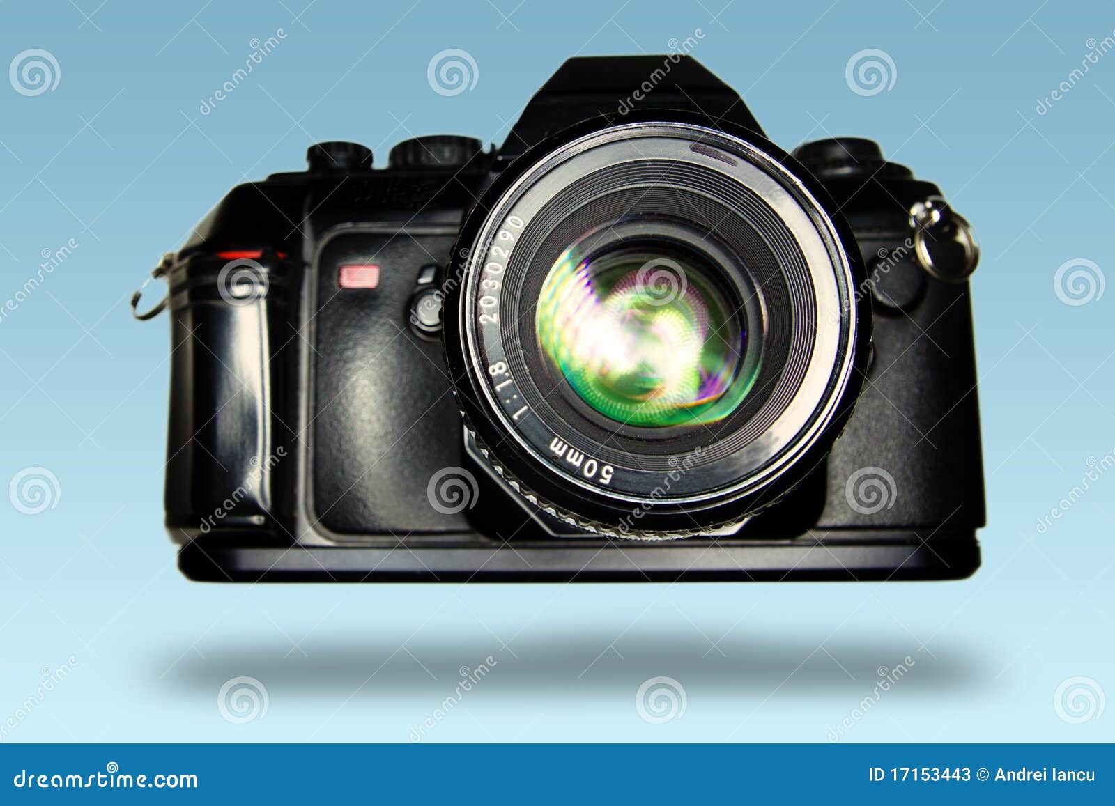 Isolated old photo camera stock image. Image of analog - 17153443