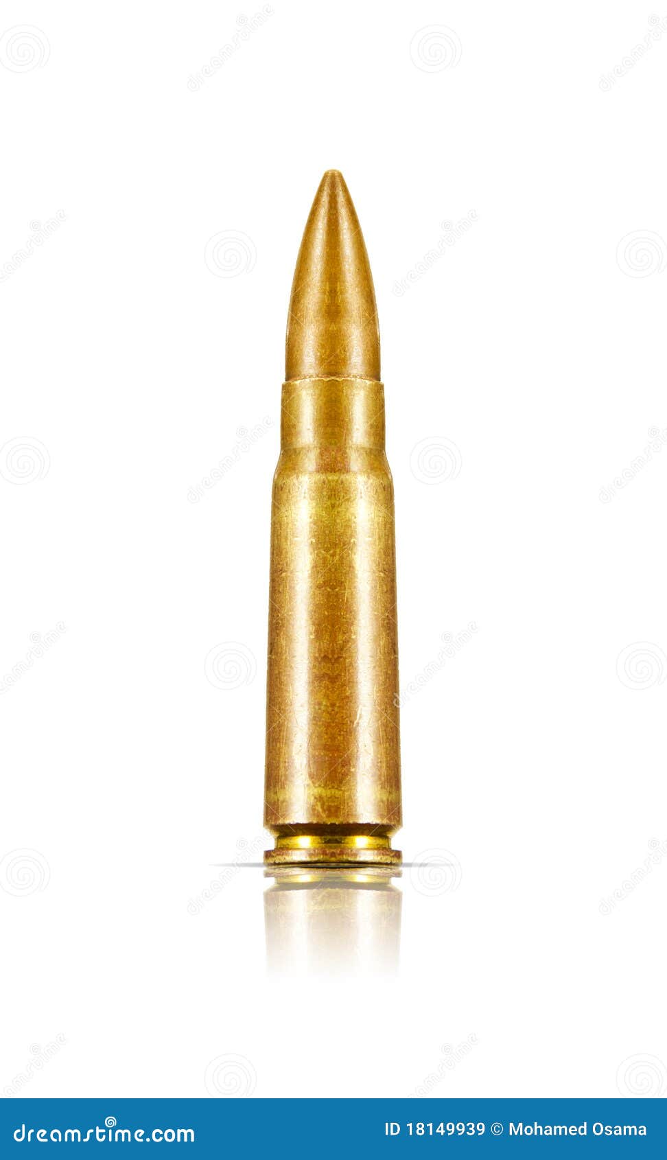 Rifle Bullet Shell Casings On White Background Royalty-Free Stock Image ...