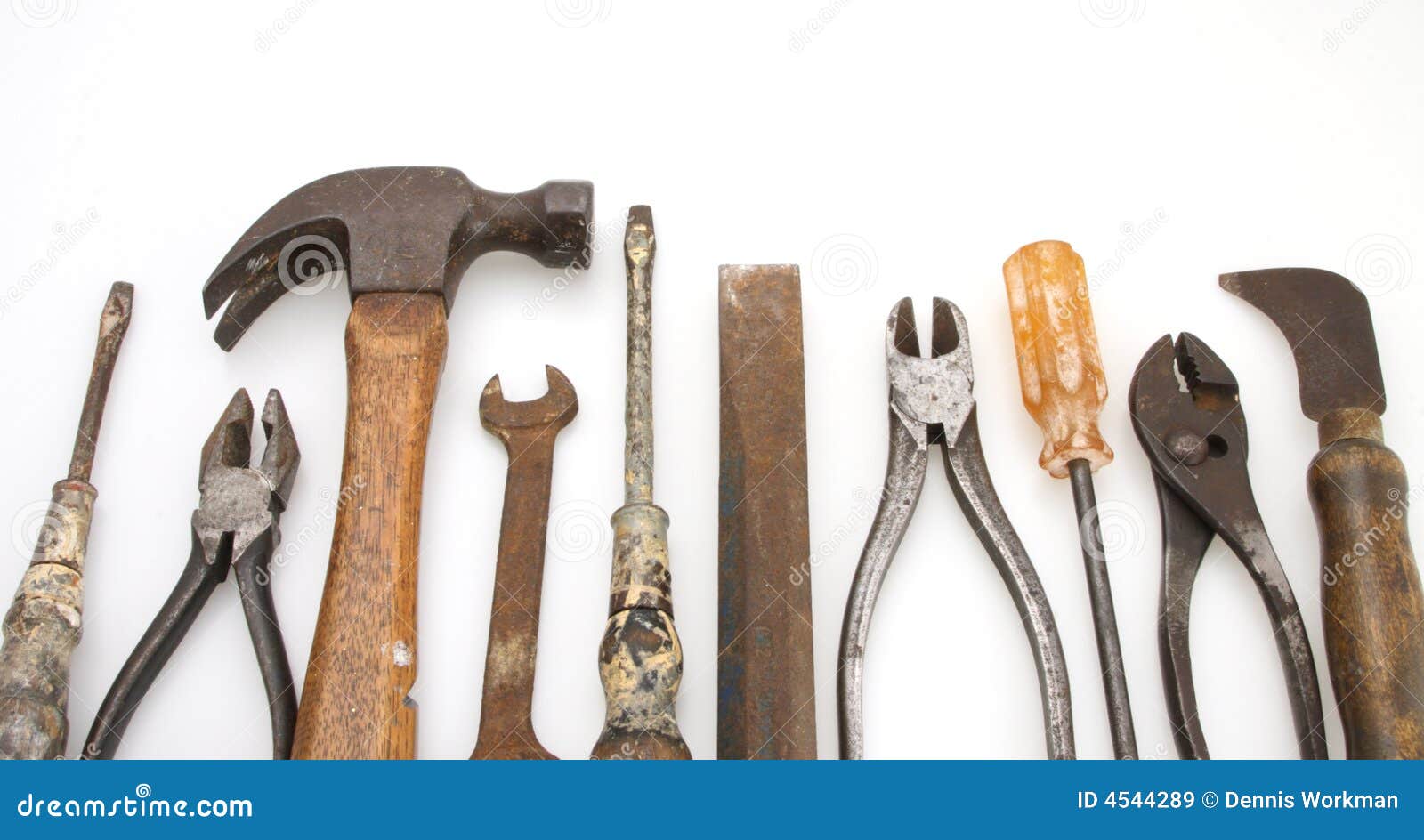 Isolated Old Tool Set stock image. Image of carpet, tool - 4544289