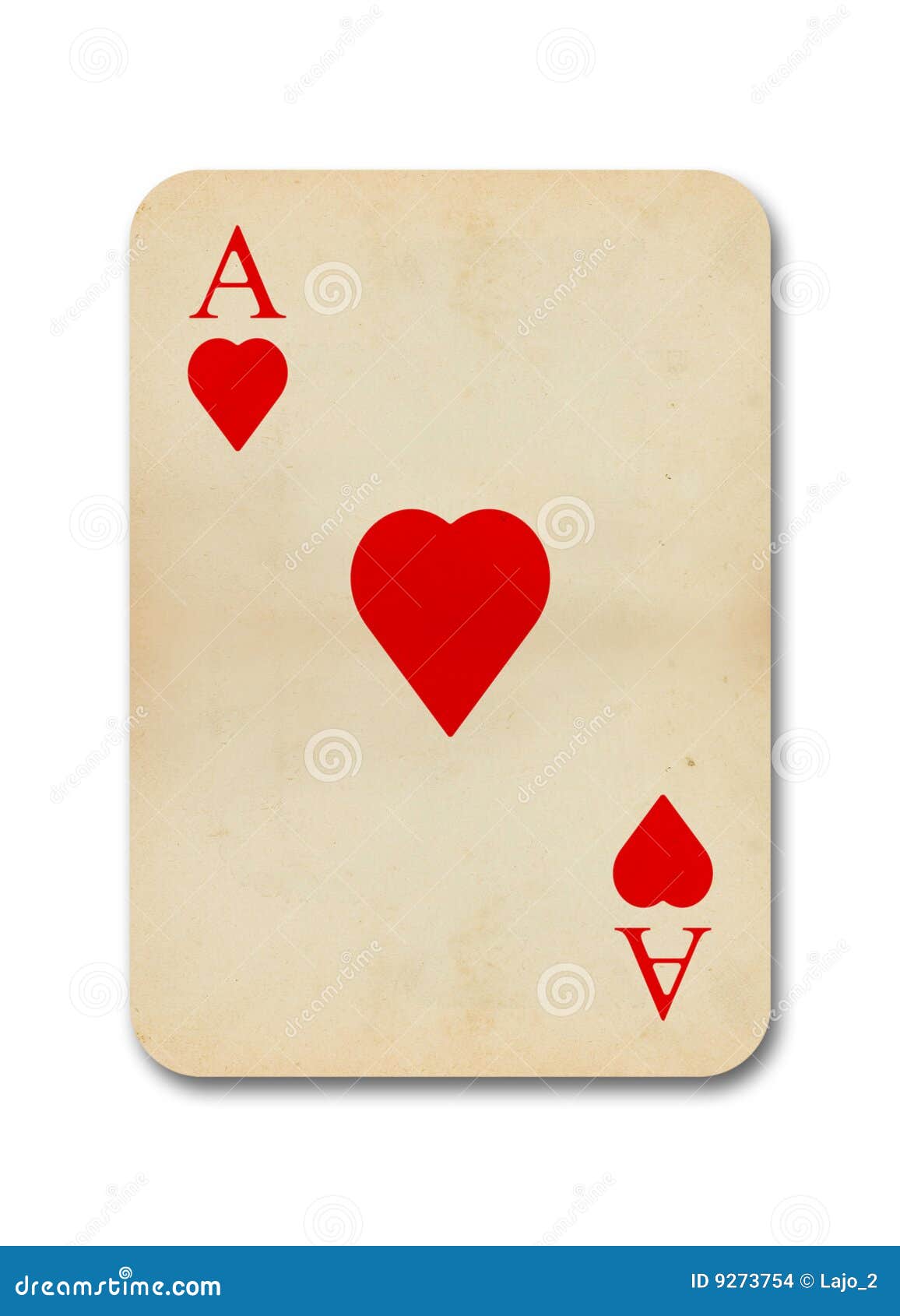 Isolated Old Vintage Aces Card Stock Illustration - Illustration of ...