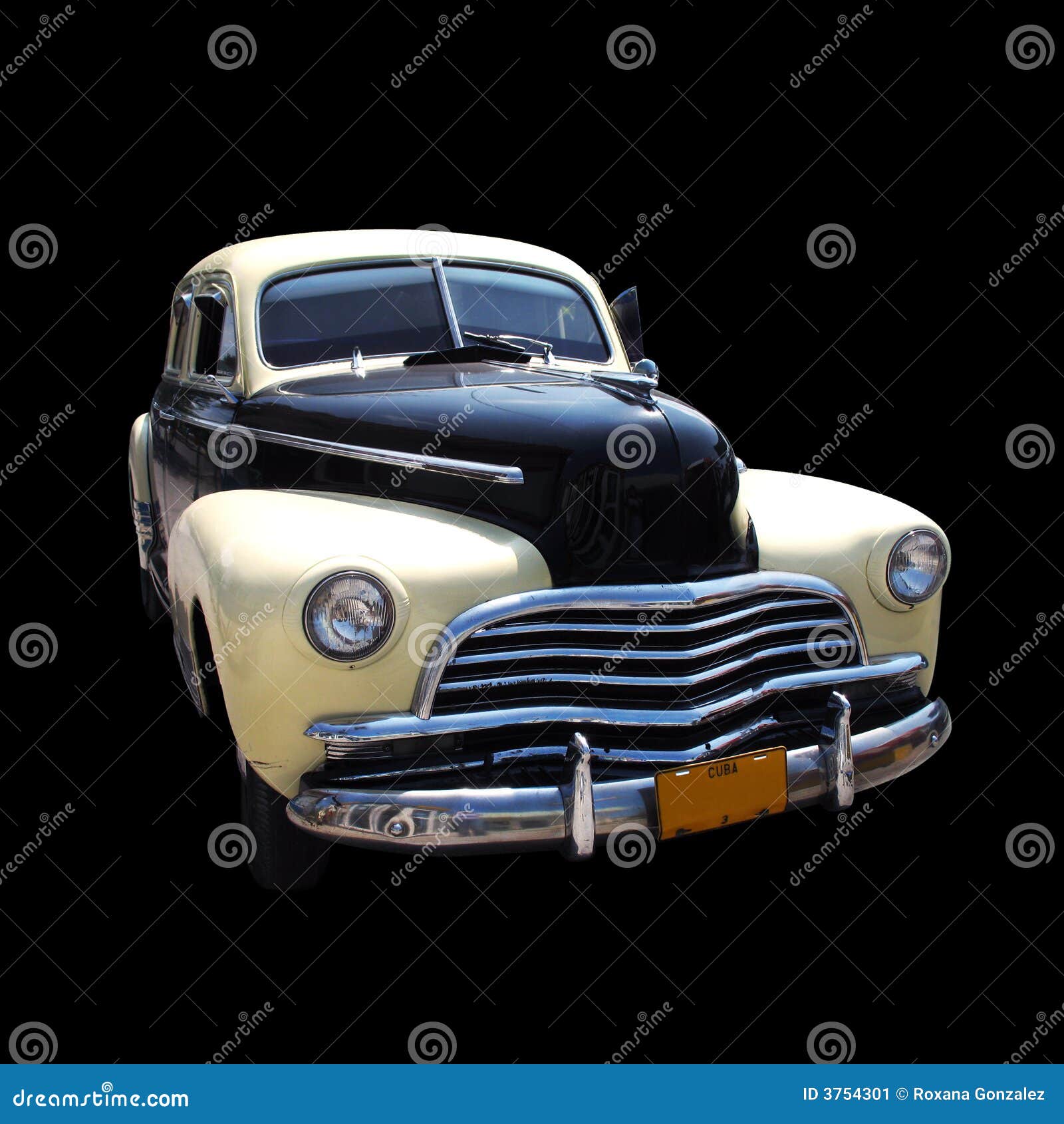 Isolated oldtimer stock image. Image of chevrolet, cadillac - 3754301