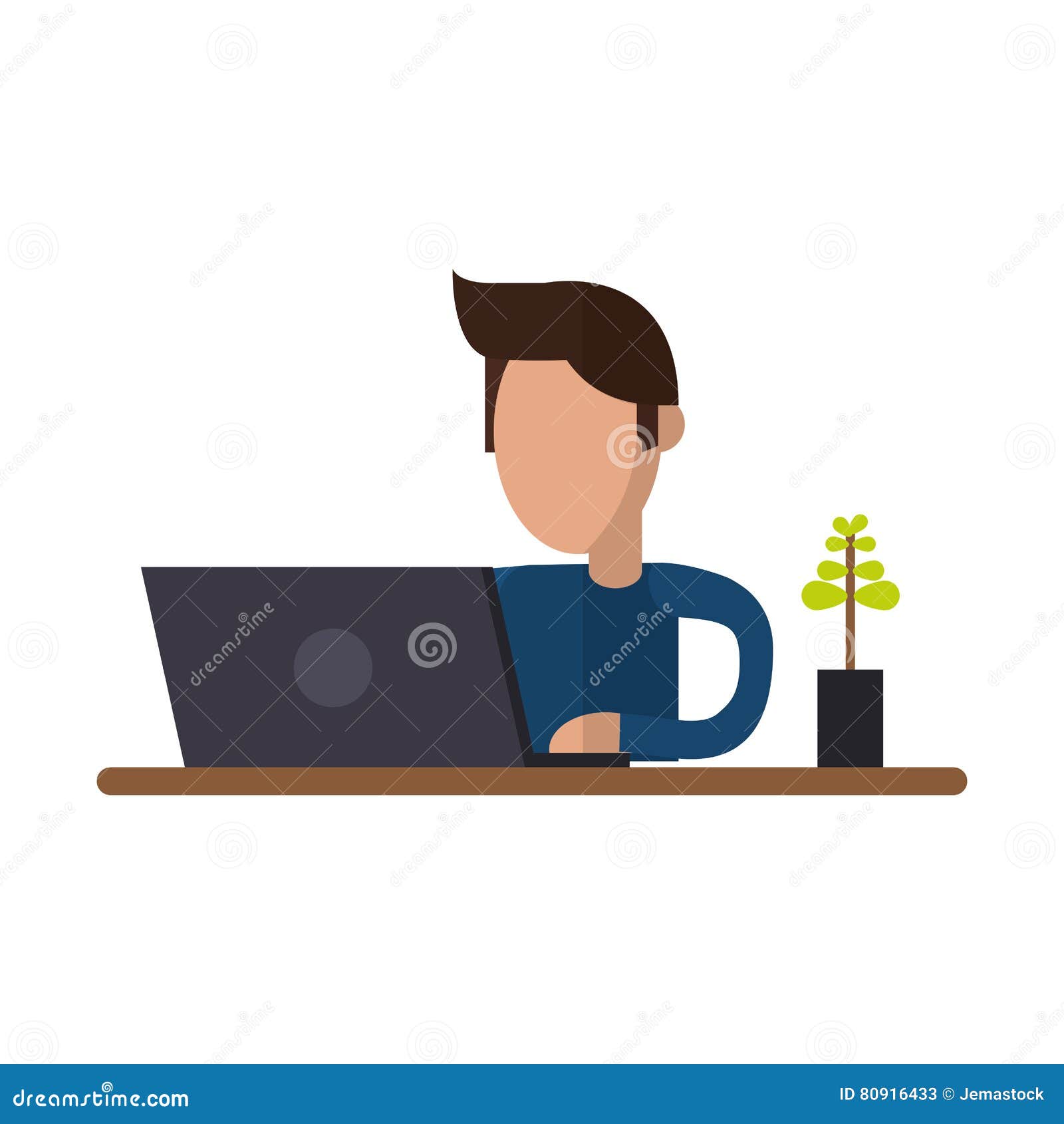 Isolated Operator Man Design Stock Vector - Illustration of talking ...