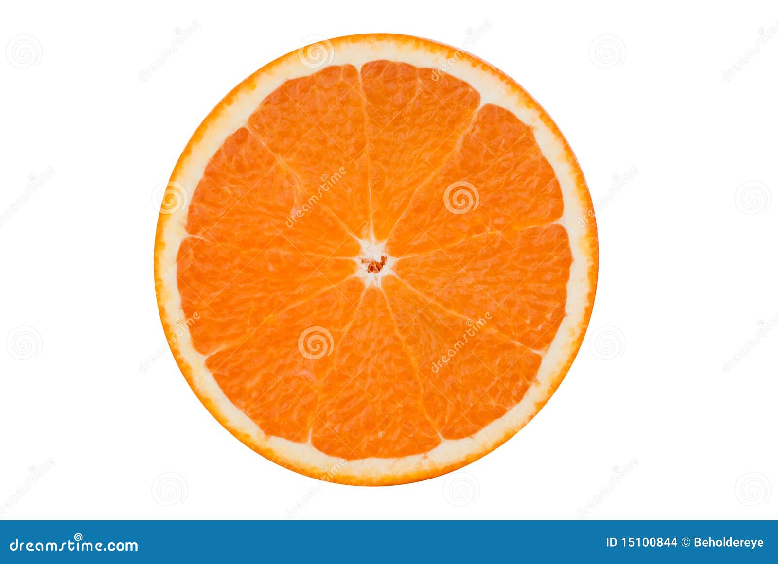 Isolated orange fruit half stock photo. Image of background - 15100844