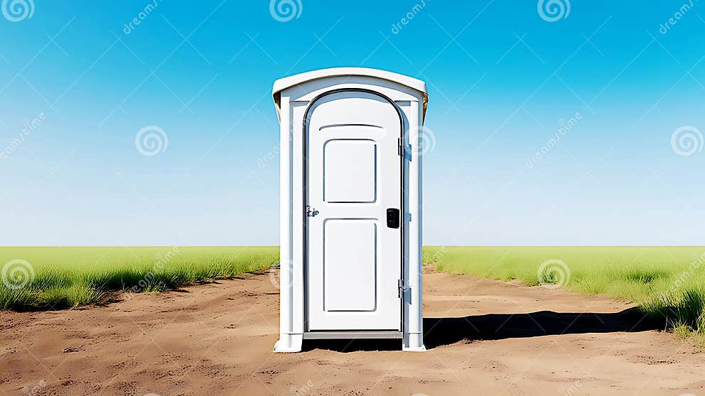 Isolated Outdoor Toilet Cabins Public Portable Bio Wc Cabins Stock