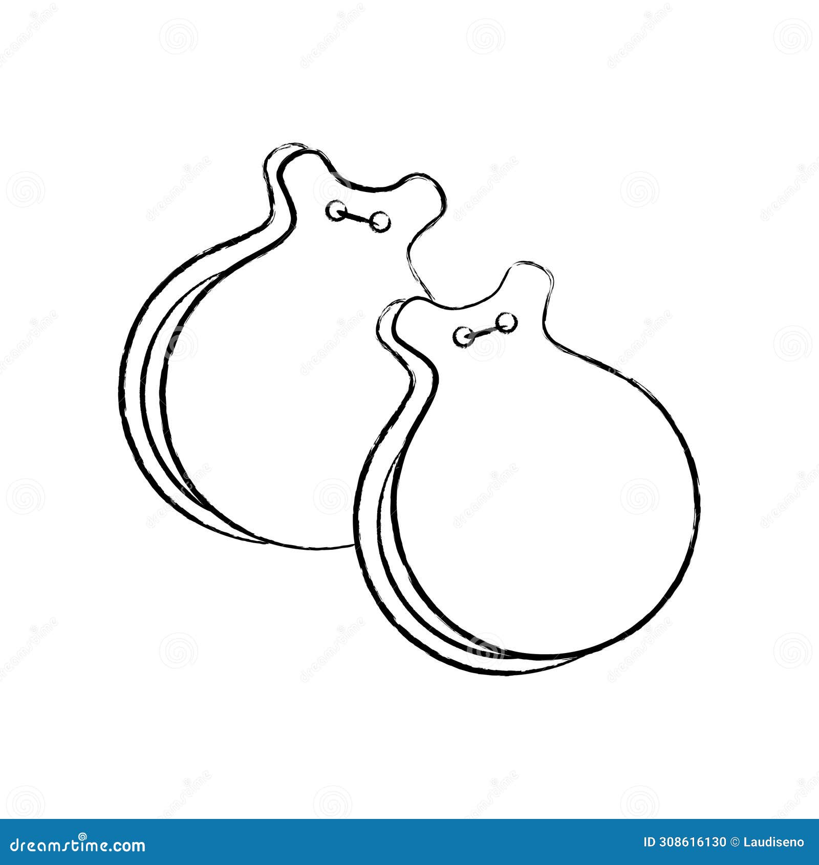 Castanets Vector Silhouette Art | CartoonDealer.com #345114239