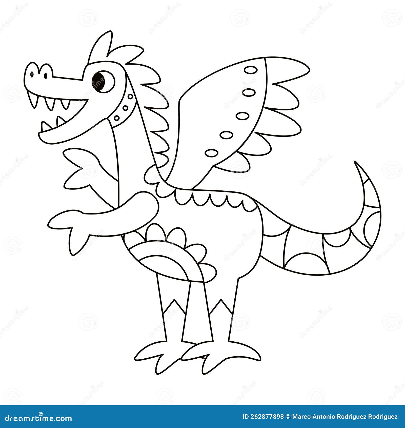 Isolated Outline Dragon Alebrije Icon Vector Stock Vector ...