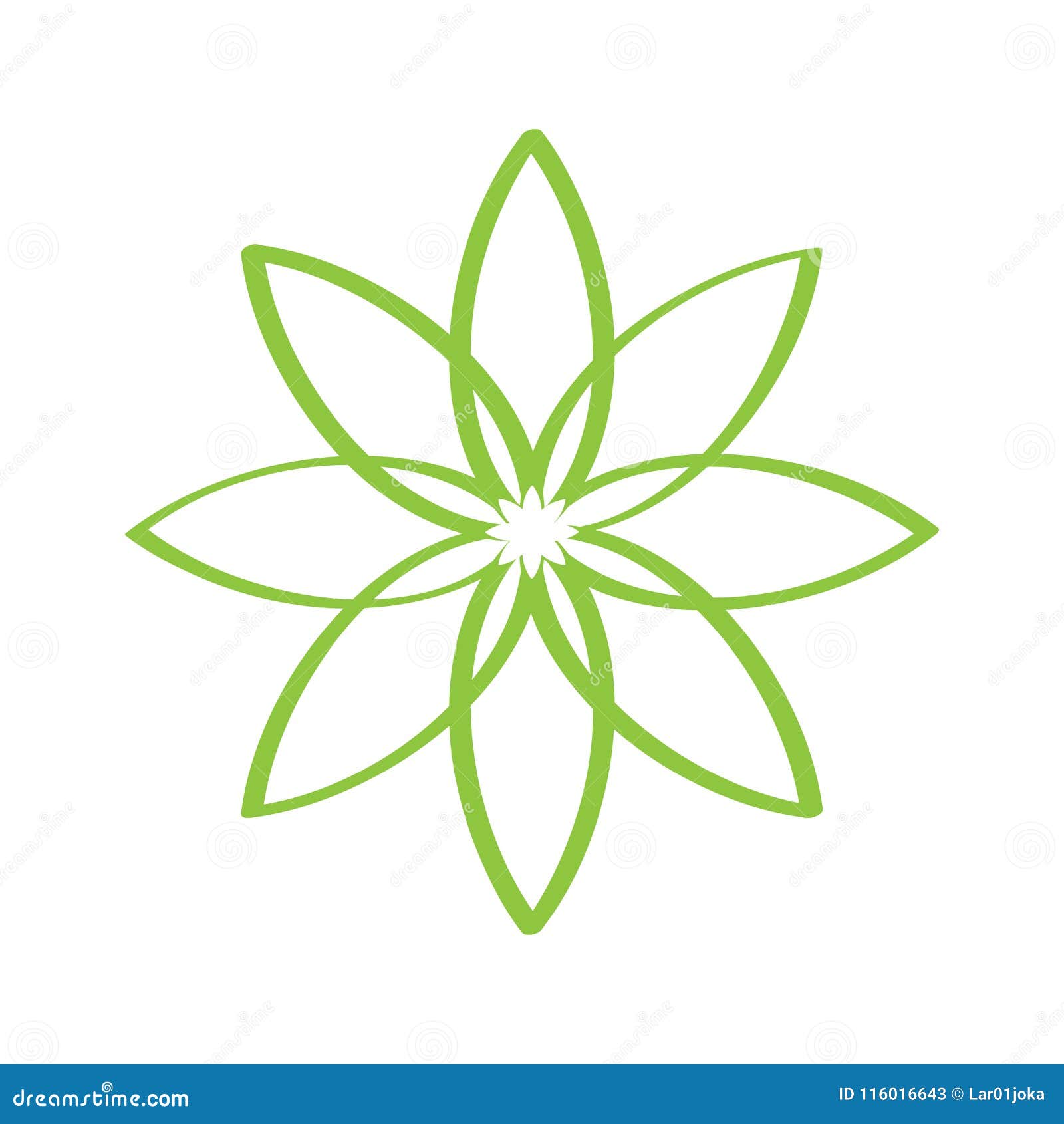 Outline of a flower stock vector. Illustration of blossom - 116016643