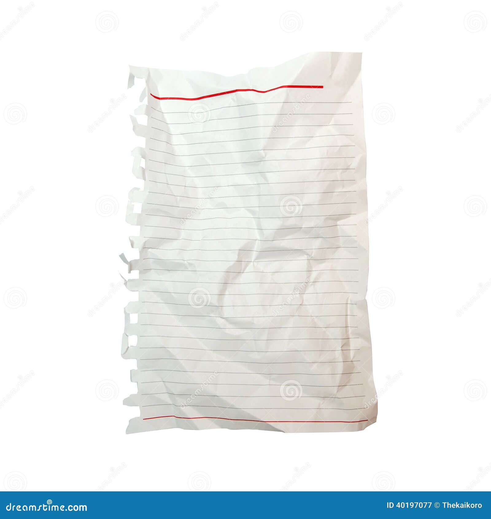 Isolated Page ripped off stock image. Image of empty - 40197077