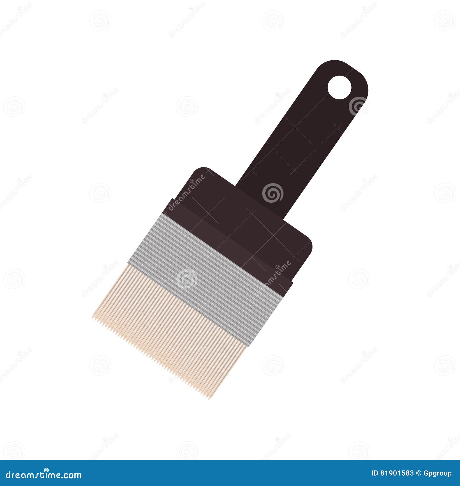 Isolated Paint Brush Design Stock Illustration - Illustration of ...