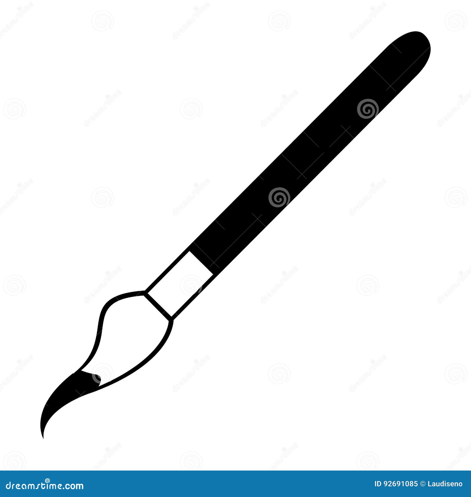 Paintbrush Silhouette Graphic