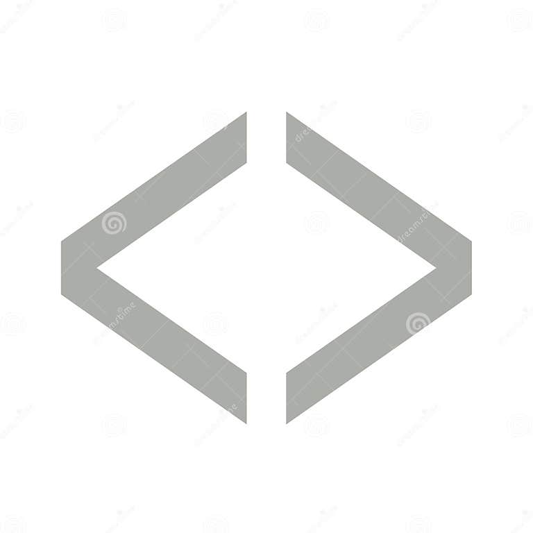 Isolated Pair of Brackets. Programming Code Stock Vector - Illustration ...