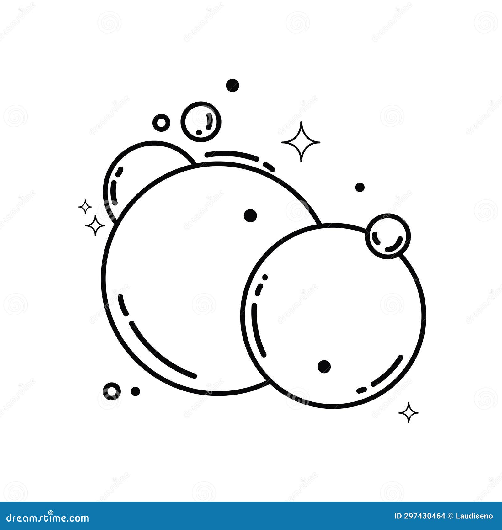 Isolated Pair of Soap Bubbles Icon Vector Stock Vector - Illustration ...