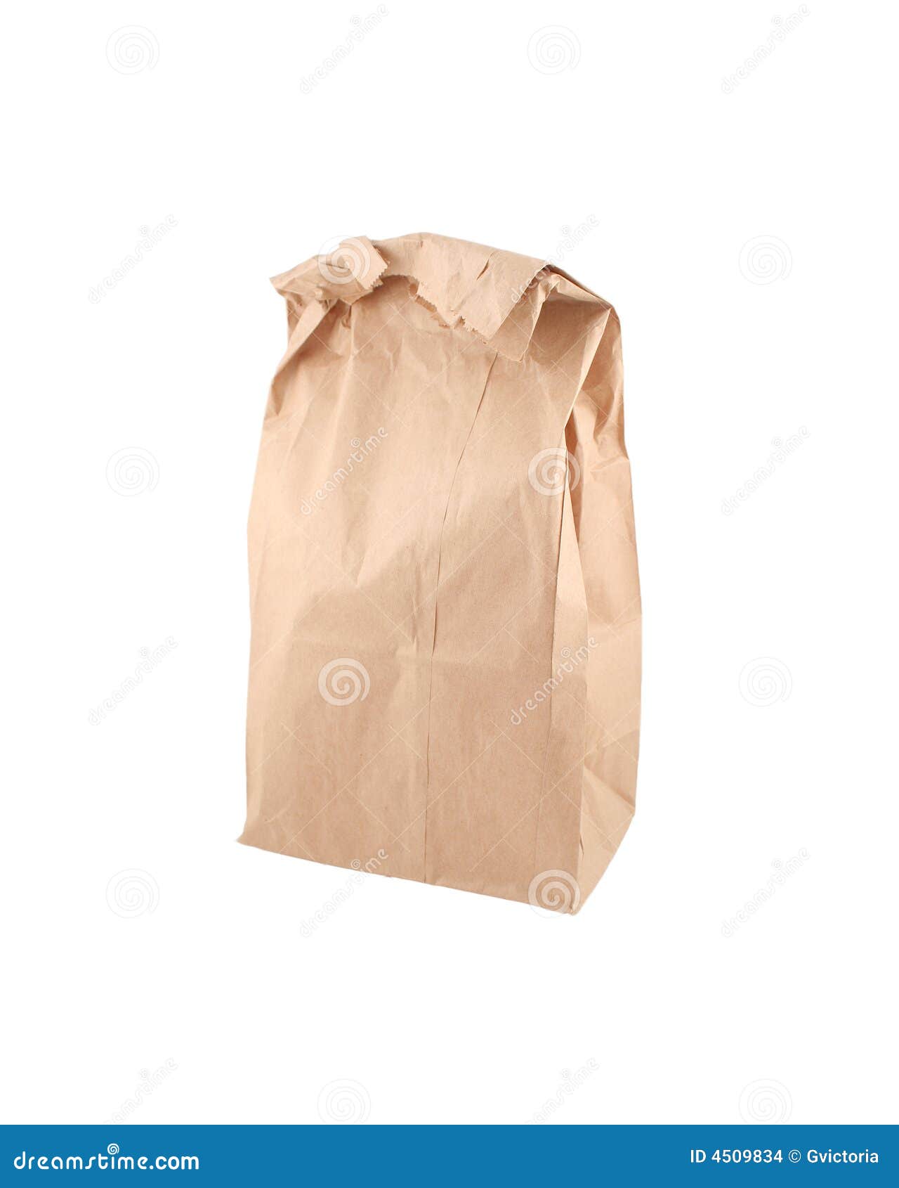 Isolated paper bag stock photo. Image of delivery, paper - 4509834