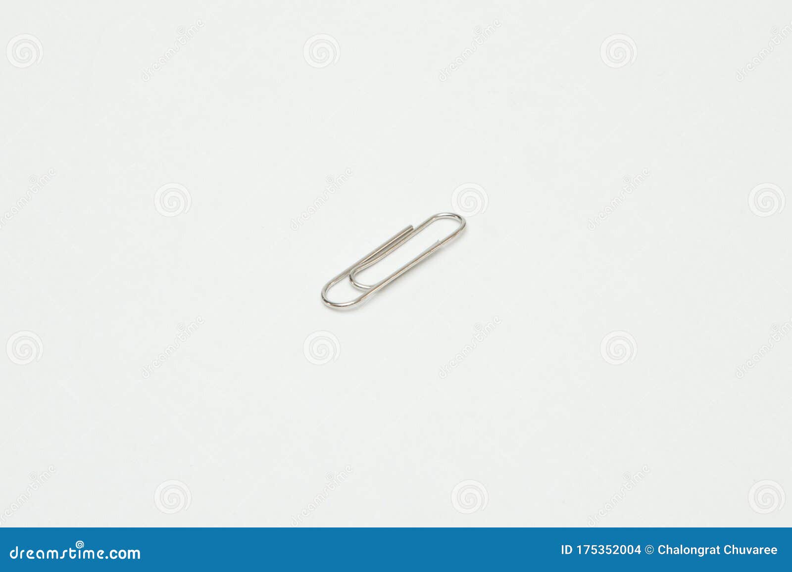 Isolated of Paper Clip on White Background Stock Photo - Image of ...