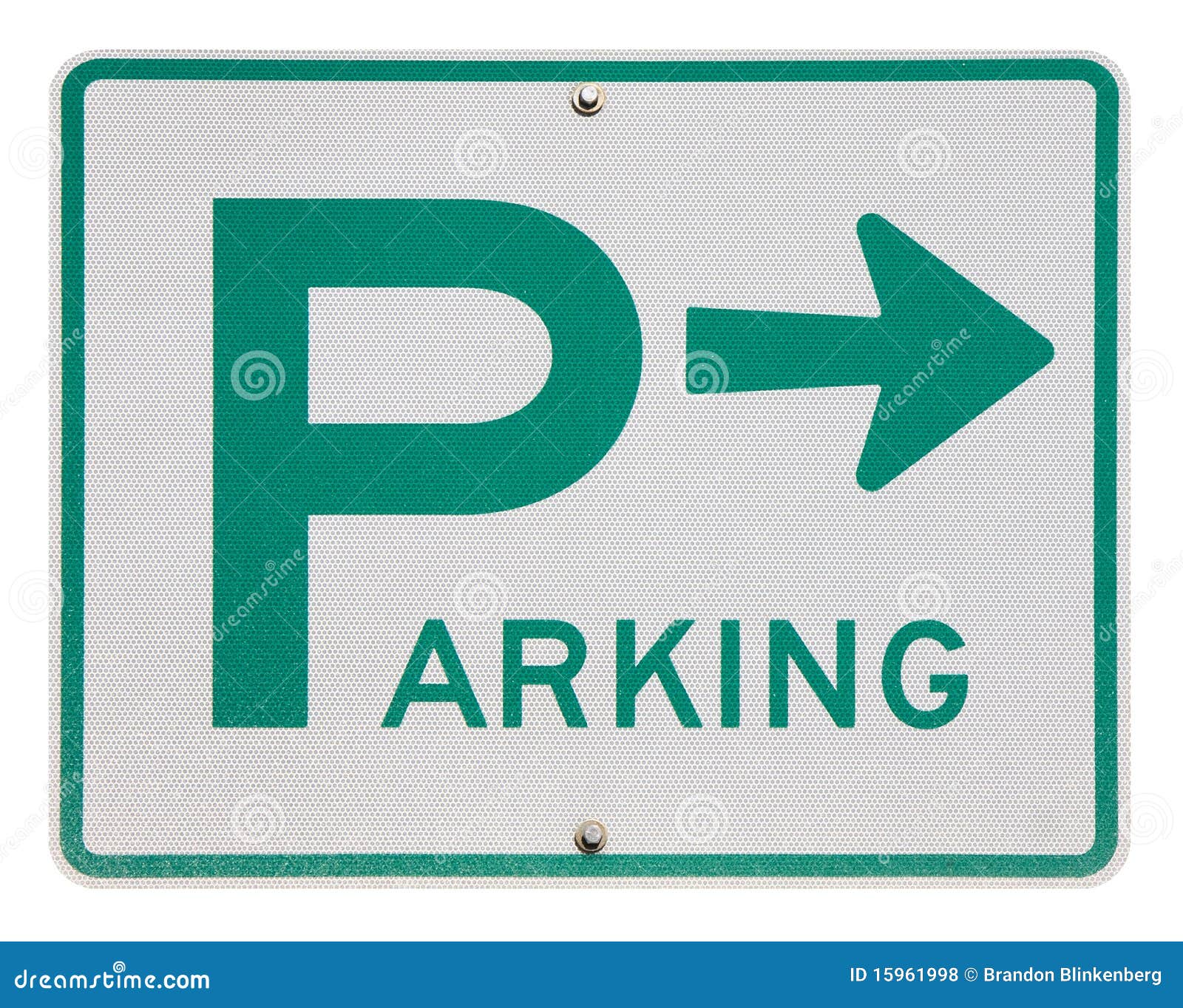 Isolated parking sign stock photo. Image of parking, direction - 15961998